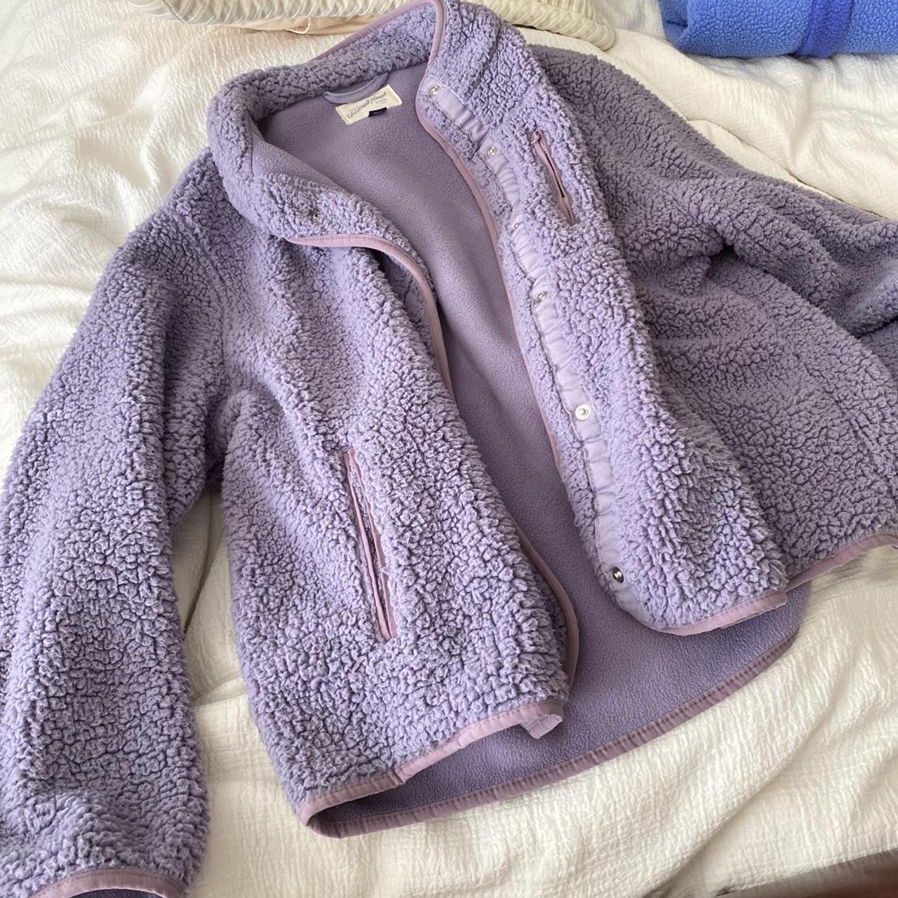 Universal Thread purple fleece jacket! Excellent... - Depop