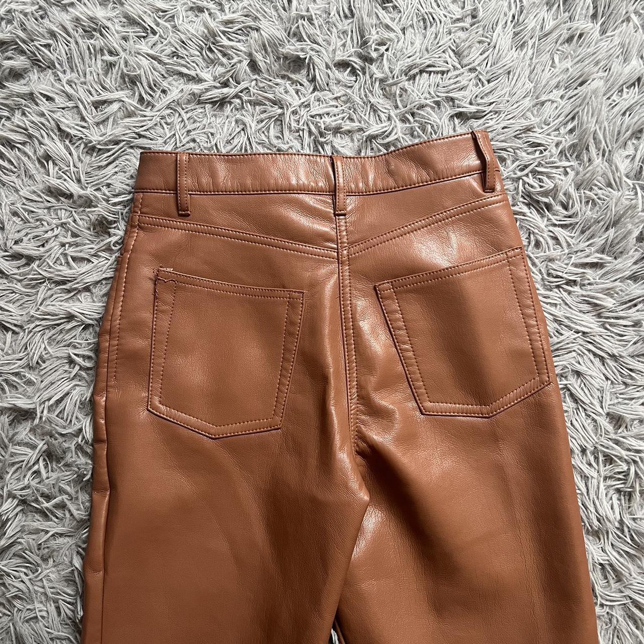ARITZIA THE MELINA PANT LEATHER PANTS SIZE 0 Pocket... - Depop