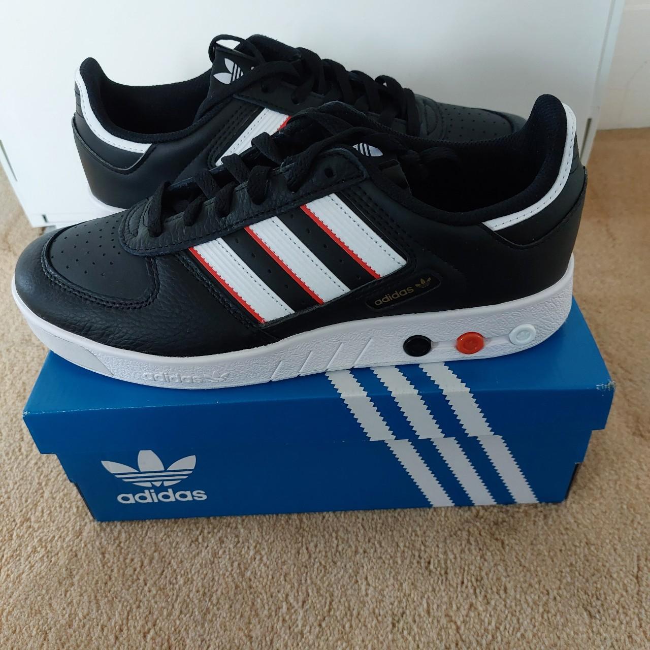 Adidas Originals gs court black mens trainers BRAND... - Depop