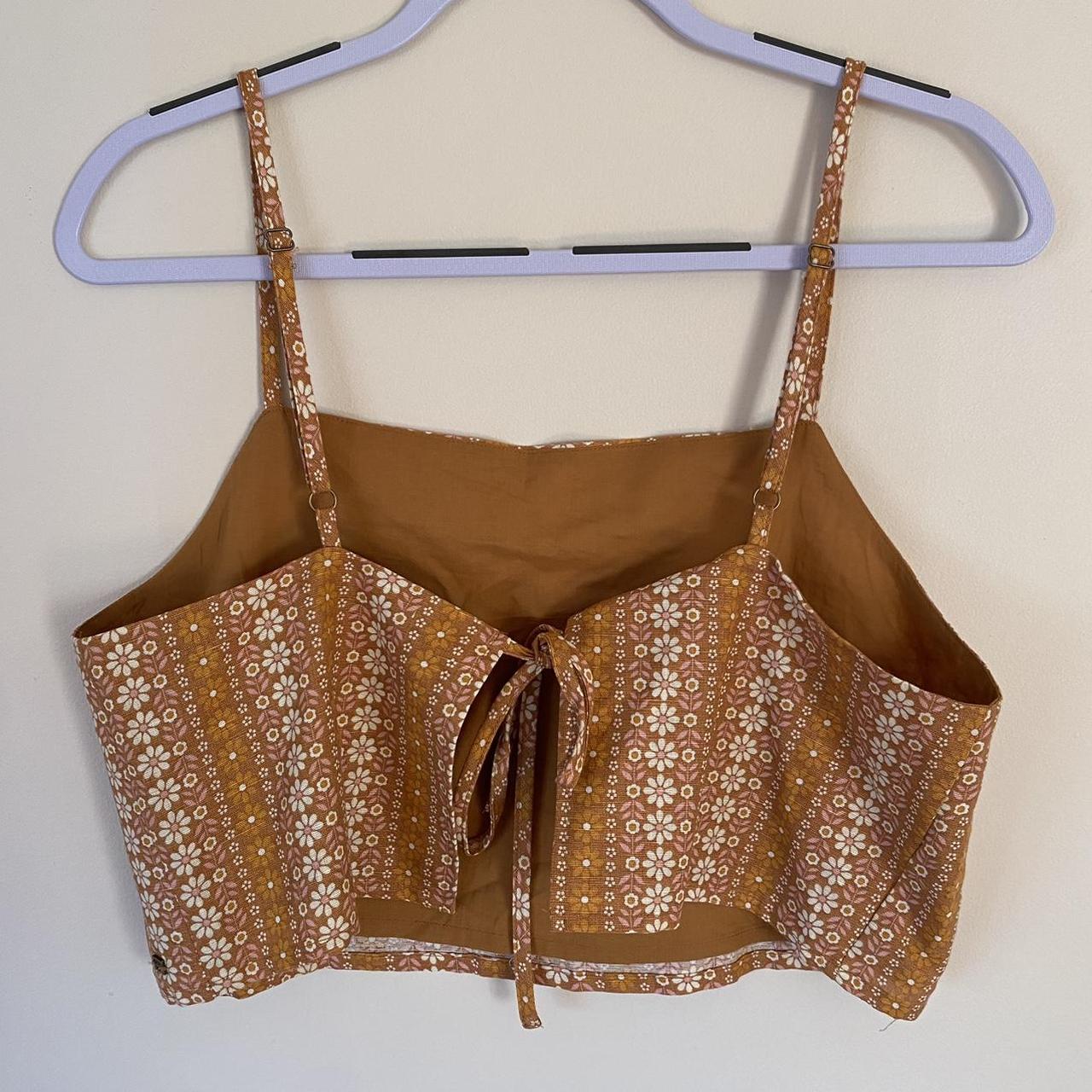 Ghanda crop top 🌸🌼🌺 Repop! Labelled size 12. Will... - Depop