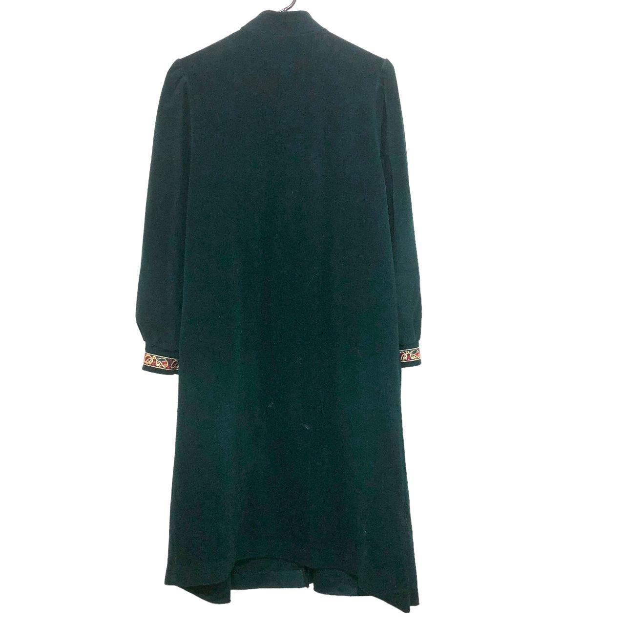 Vintage 70s Vanity Fair Velour Dark Green Robe Soft... - Depop