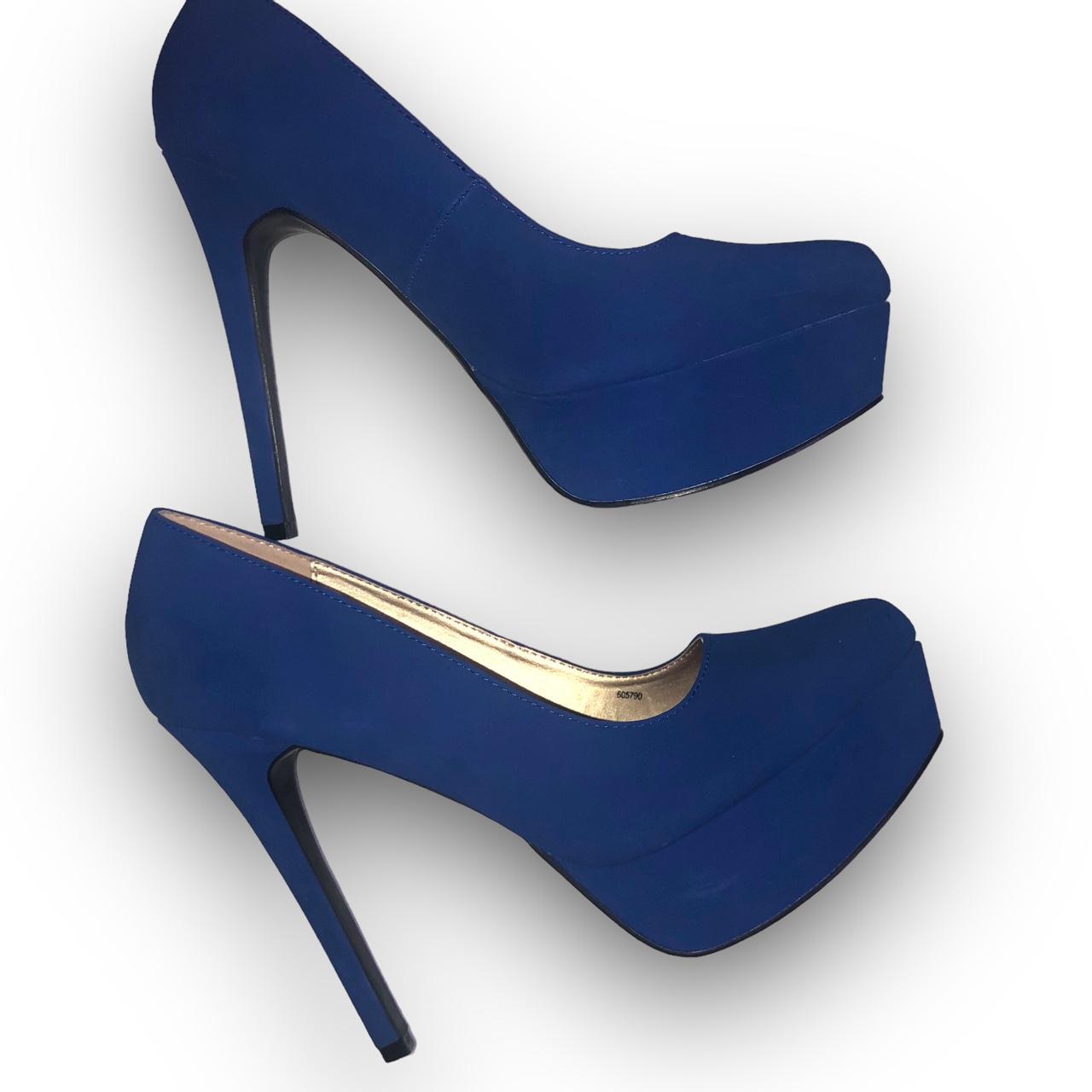 Charlotte Russe Women's Blue Courts | Depop