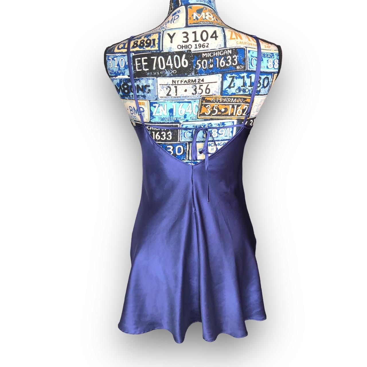 Victoria's Secret Baby Blue Satin Lace Trim Lingerie... - Depop