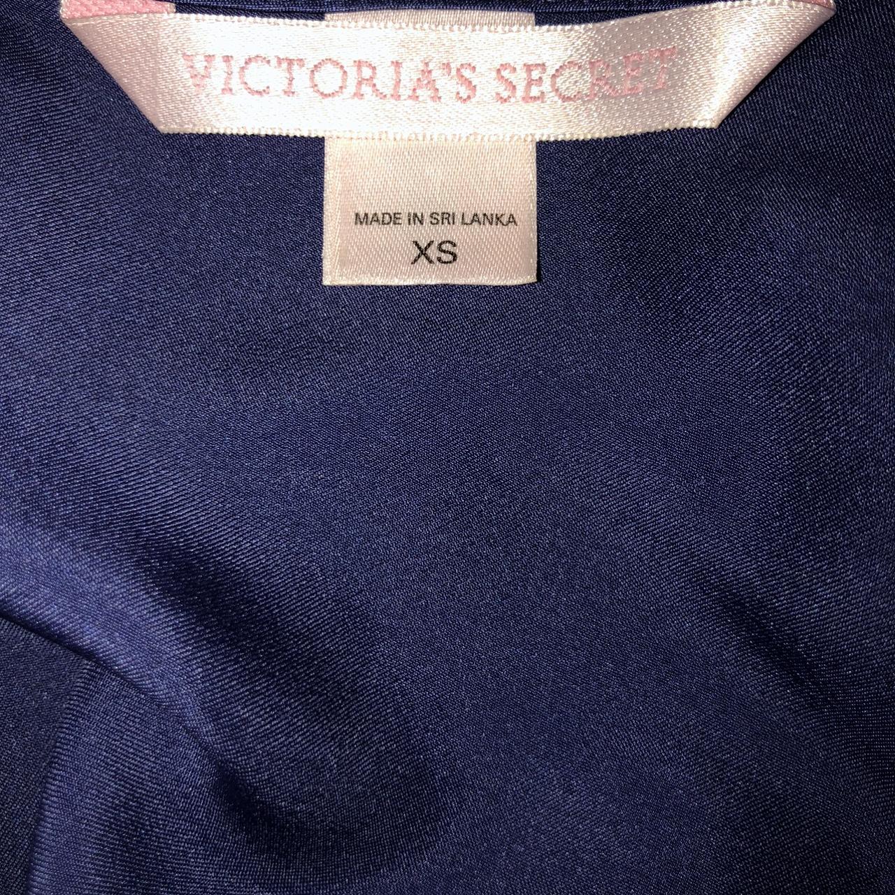 Victoria's Secret Baby Blue Satin Lace Trim Lingerie... - Depop