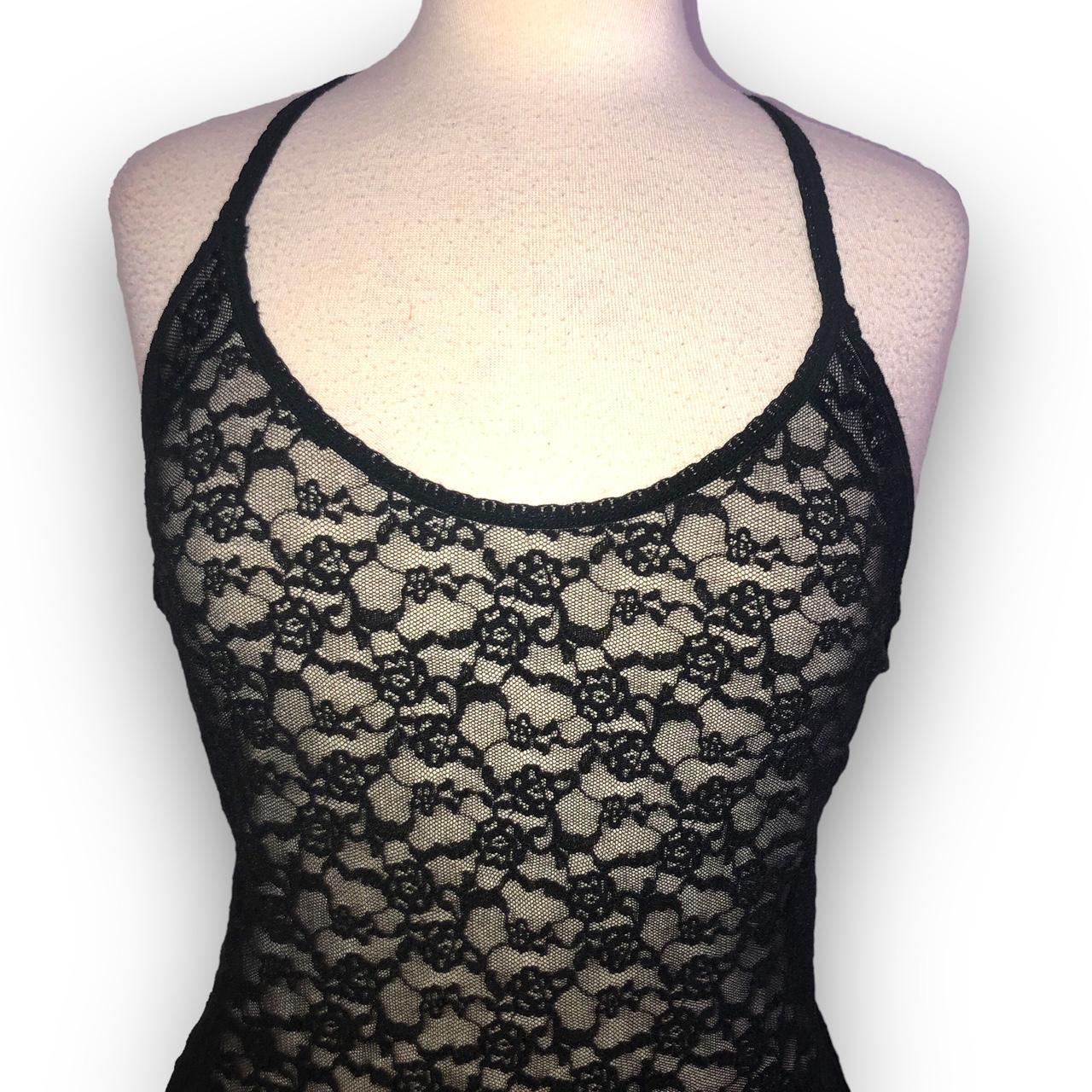 Vintage Y2k Victorias Secret Black Stretchy Lace Depop