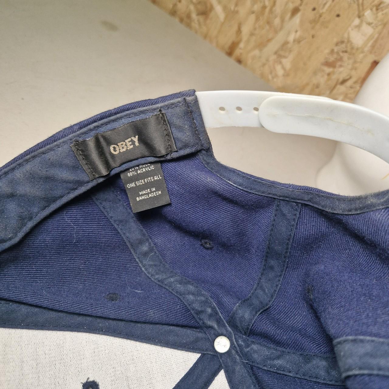 Obey Posse navy and grey snap back In excellent... - Depop