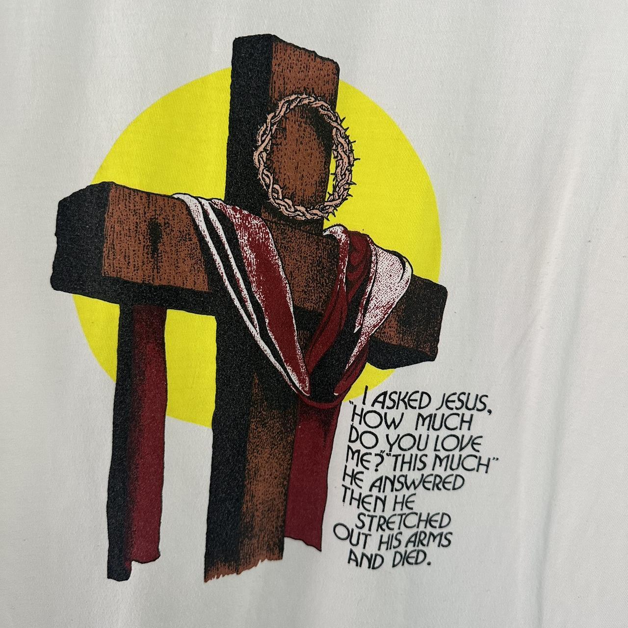 Y2K Jesus Quote T shirt Size ~Large Color ~... - Depop