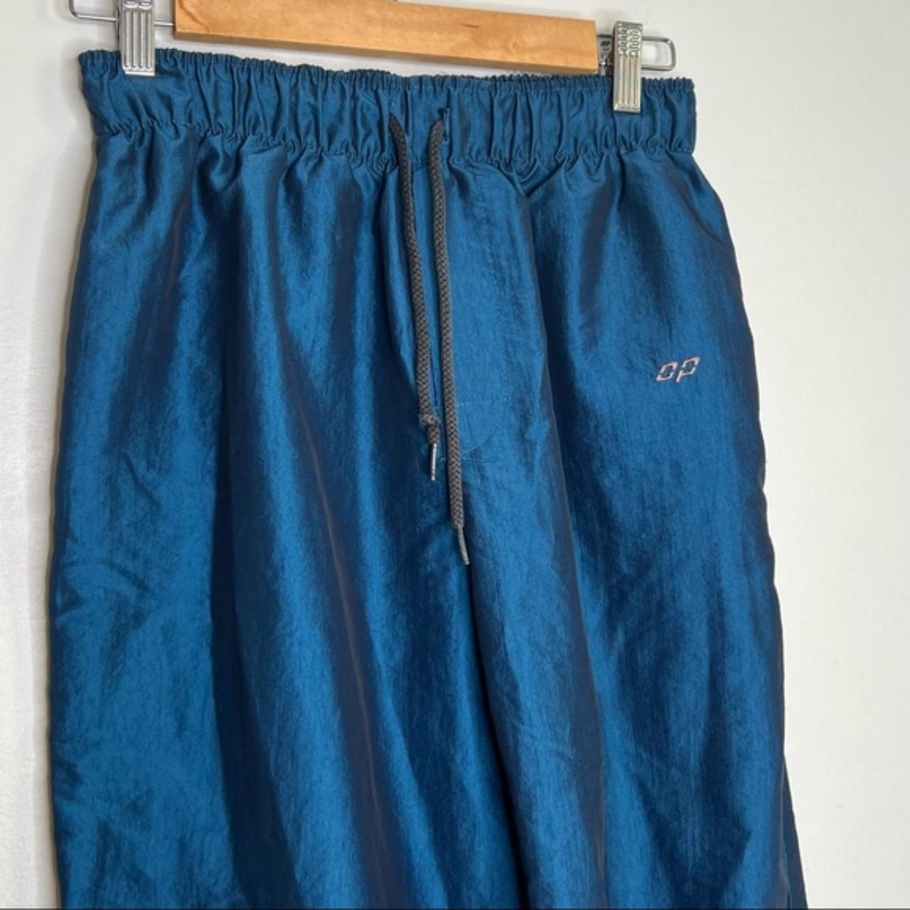 Vintage OP Ocean pacific blue track pants Size/fit:... - Depop