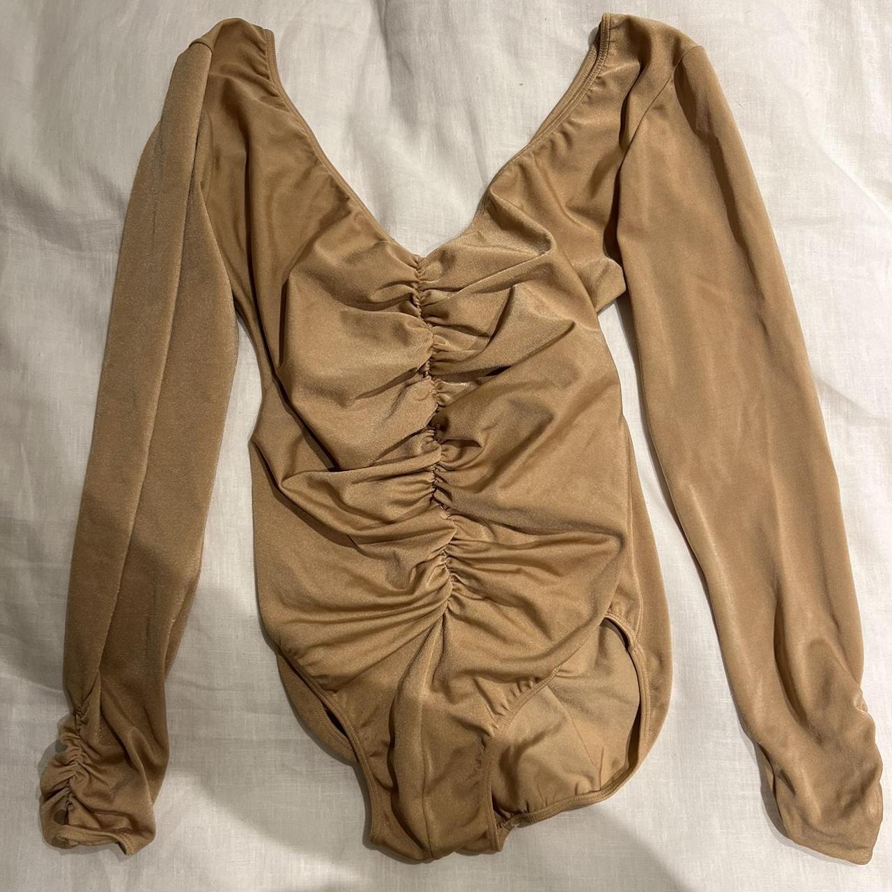 Danskin Women's Tan Bodysuit | Depop