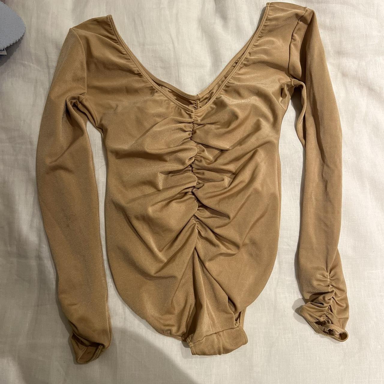 Danskin Women's Tan Bodysuit | Depop