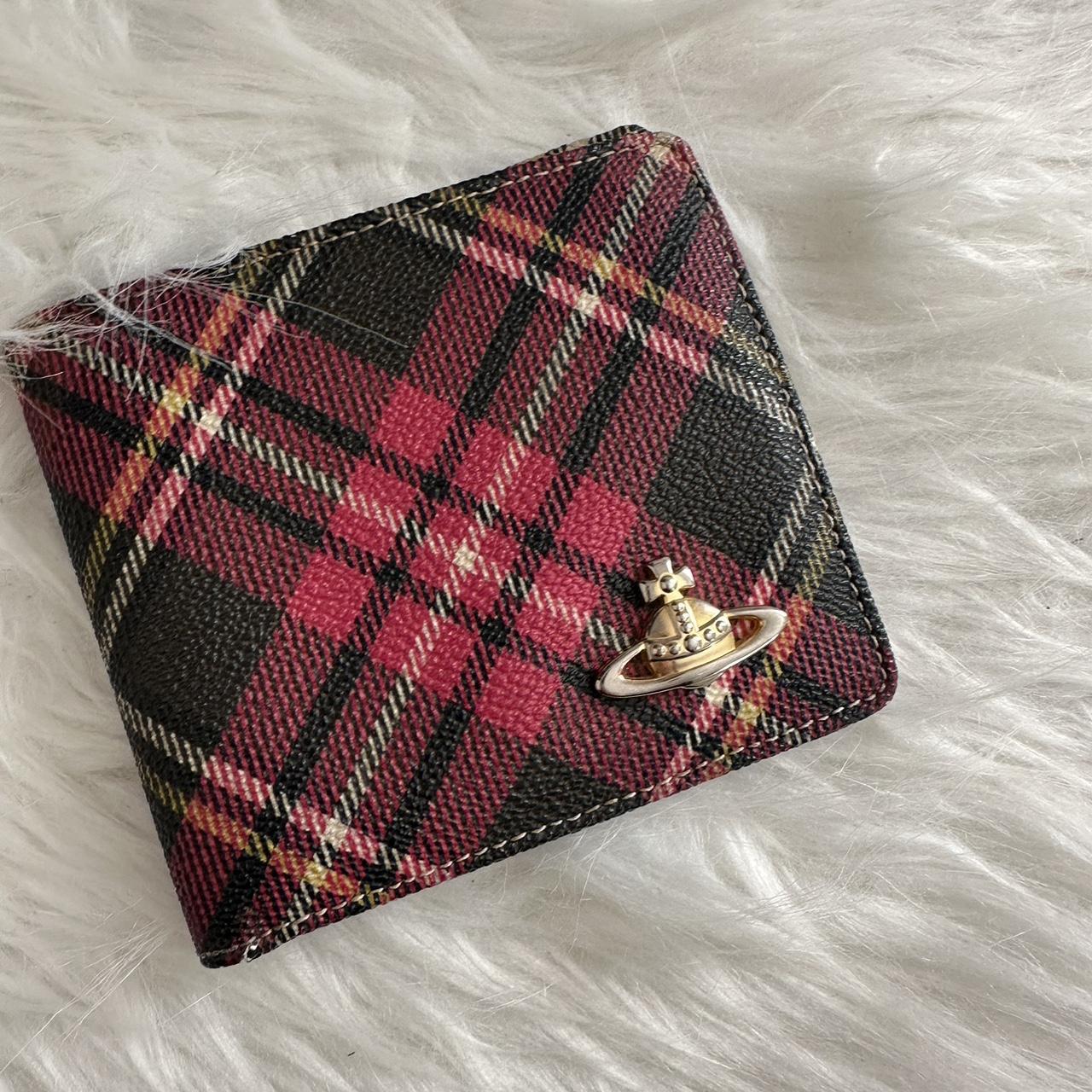 *REPOP* vintage vivienne westwood plaid wallet sooo... - Depop