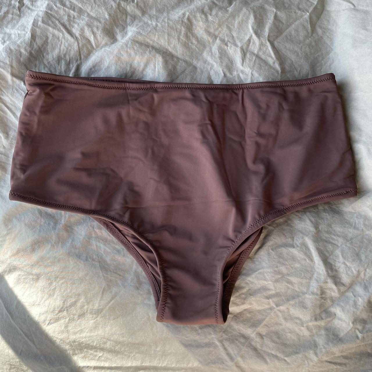 Women's Brown Swim-briefs-shorts | Depop