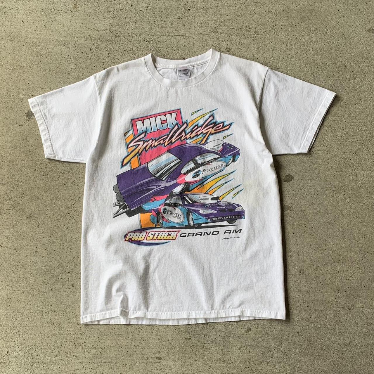 Vintage 90s NASCAR Racing Graphic T Shirt Size... - Depop