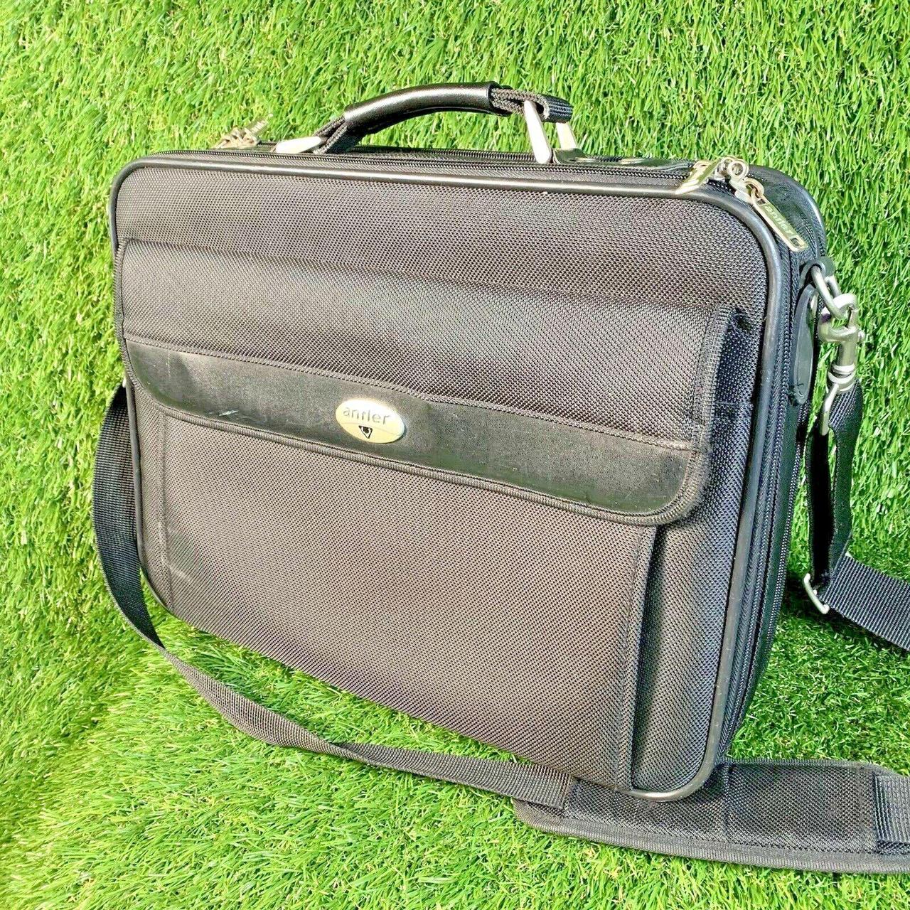 Antler Black Laptop Carry Case-Bag Luggage with... - Depop