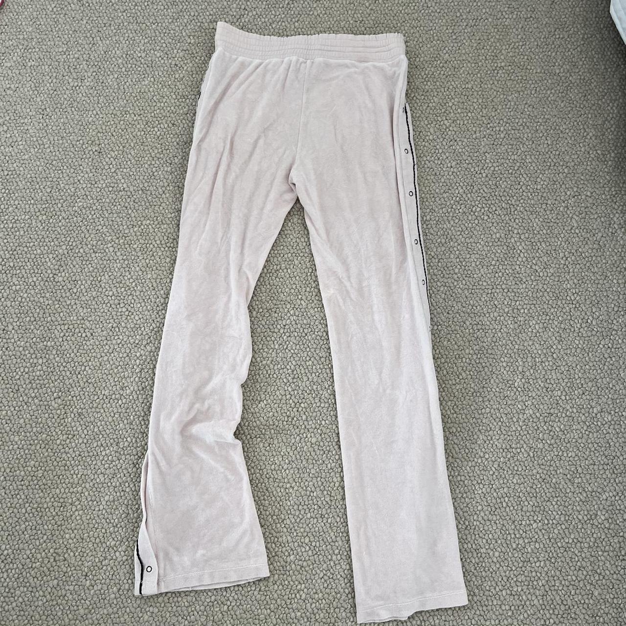 Sugarfree baby pink terry towelling flare tracksuit... - Depop