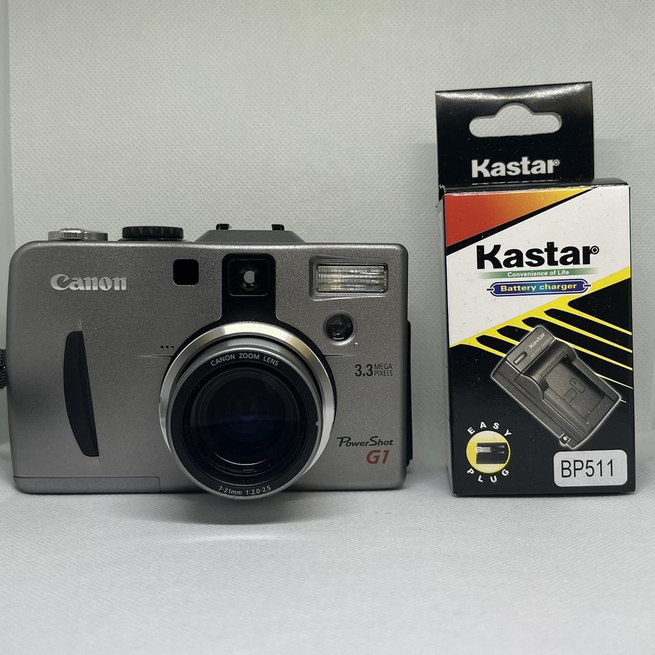 Canon Silver and Grey Cameras-and-accessories | Depop