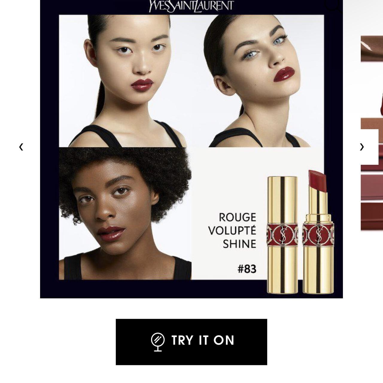 YSL Rouge Volupté Shine lipstick in colours n:85 and... - Depop