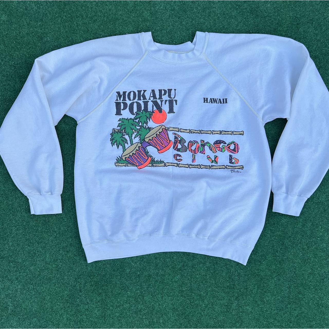 Vintage Mokapu Point Bongo Club Hawaii Sweatshirt... - Depop
