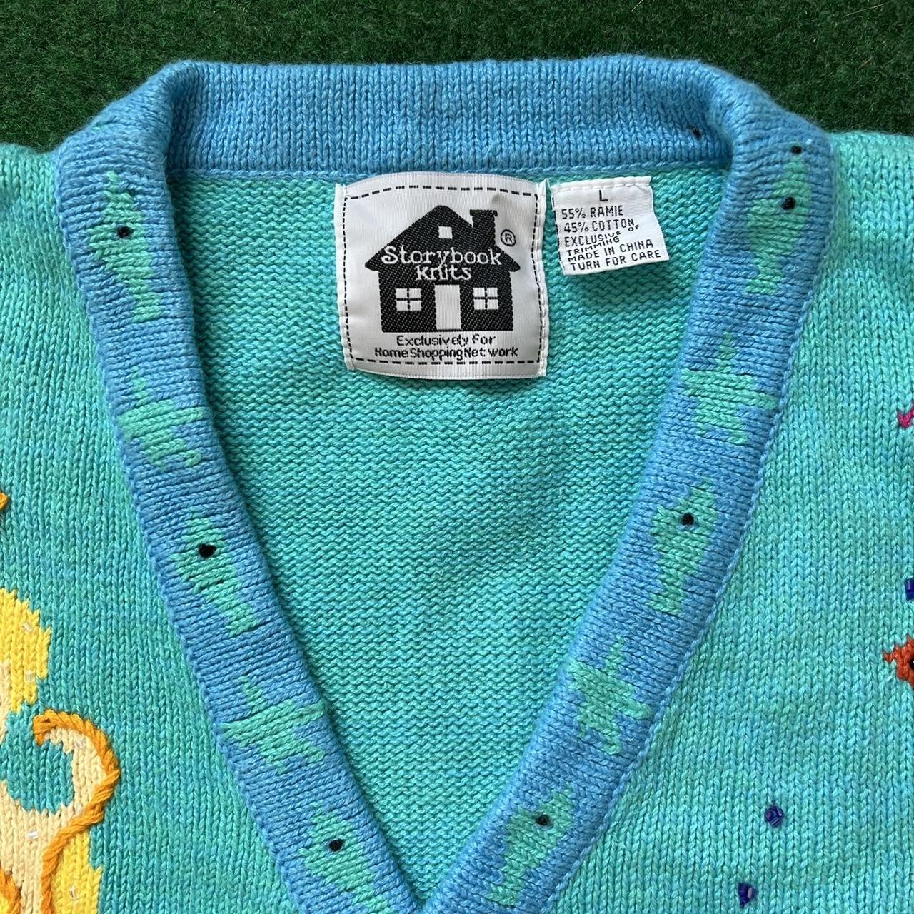 Storybook Knits Mermaid Cardigan Sweater Sz L Pit... - Depop