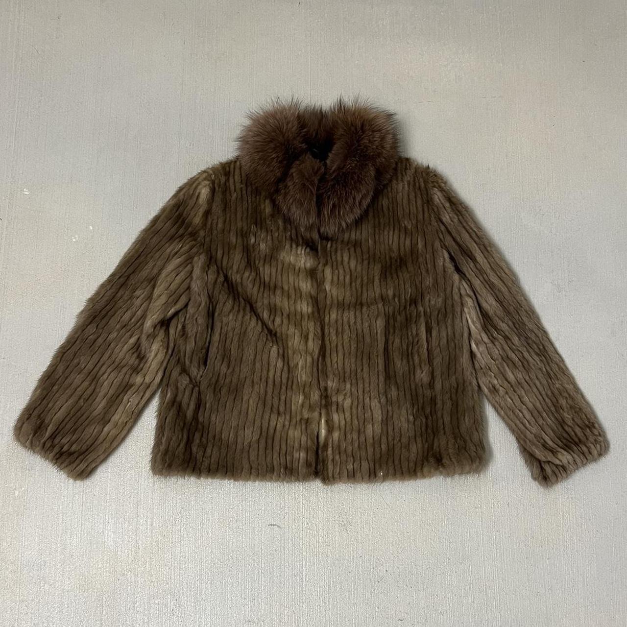 Brown Genuine Fur Jacket ♡ Tagged L ♡ Ask for... - Depop