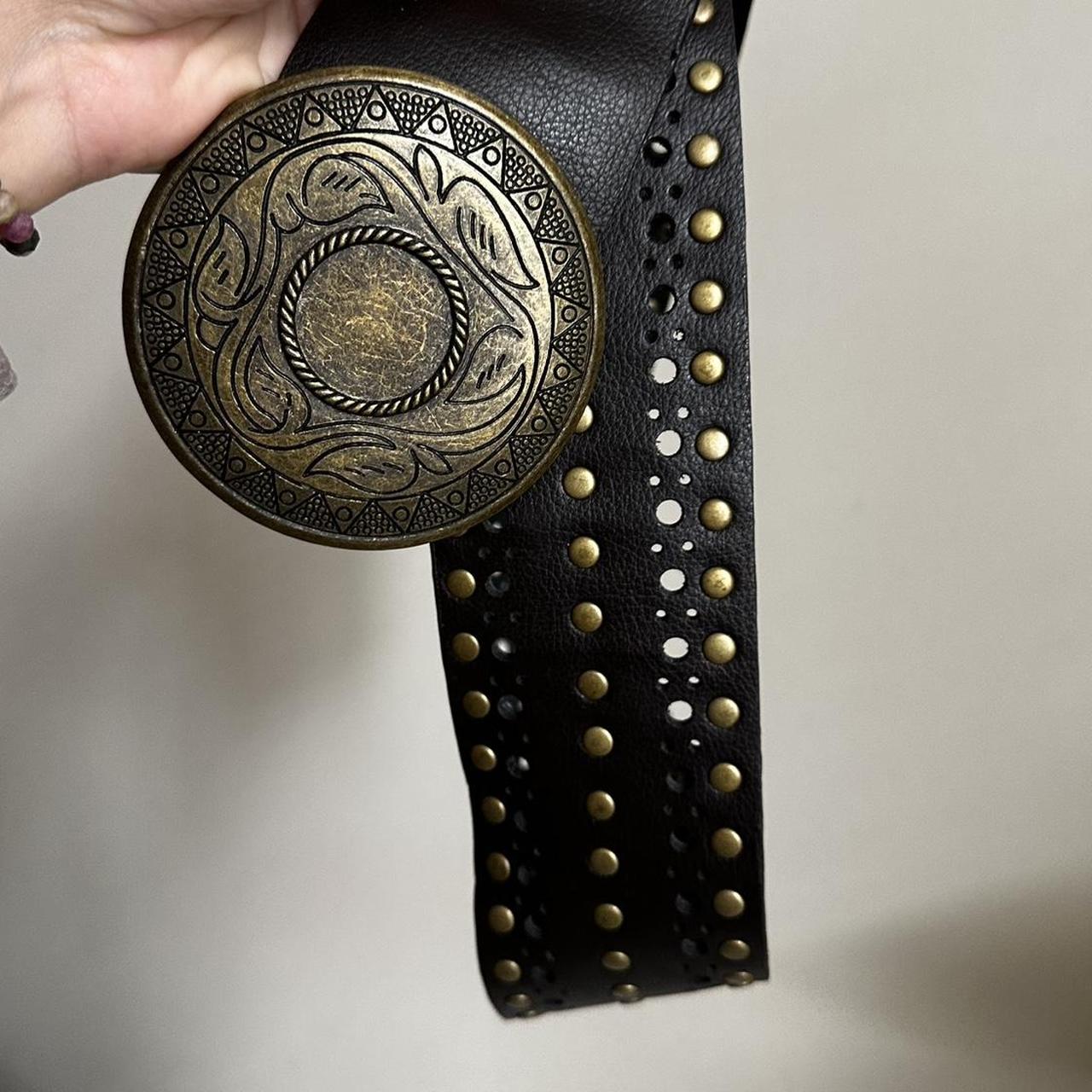 Chunky boho belt size large measurements... | Depop