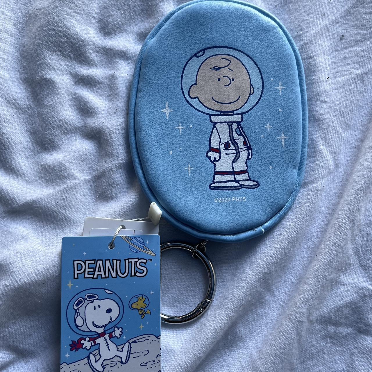 Peanuts Snoopy astronaut keychain coin purse... - Depop