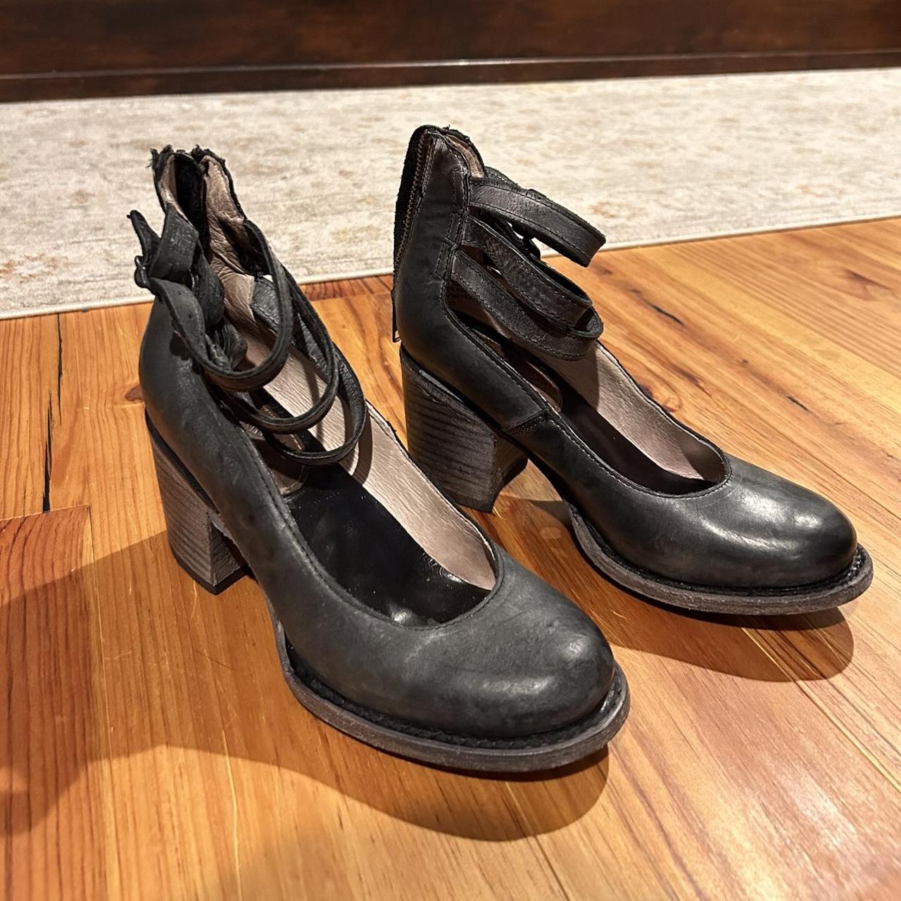 Freebird Randi in Black Leather Mary Jane type... | Depop