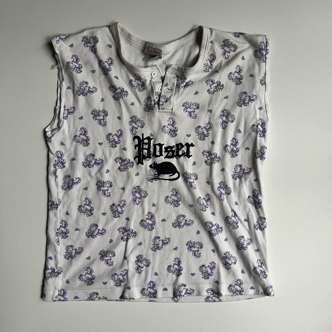 poser rat unicorn cutoff tank it's perfect i love... - Depop