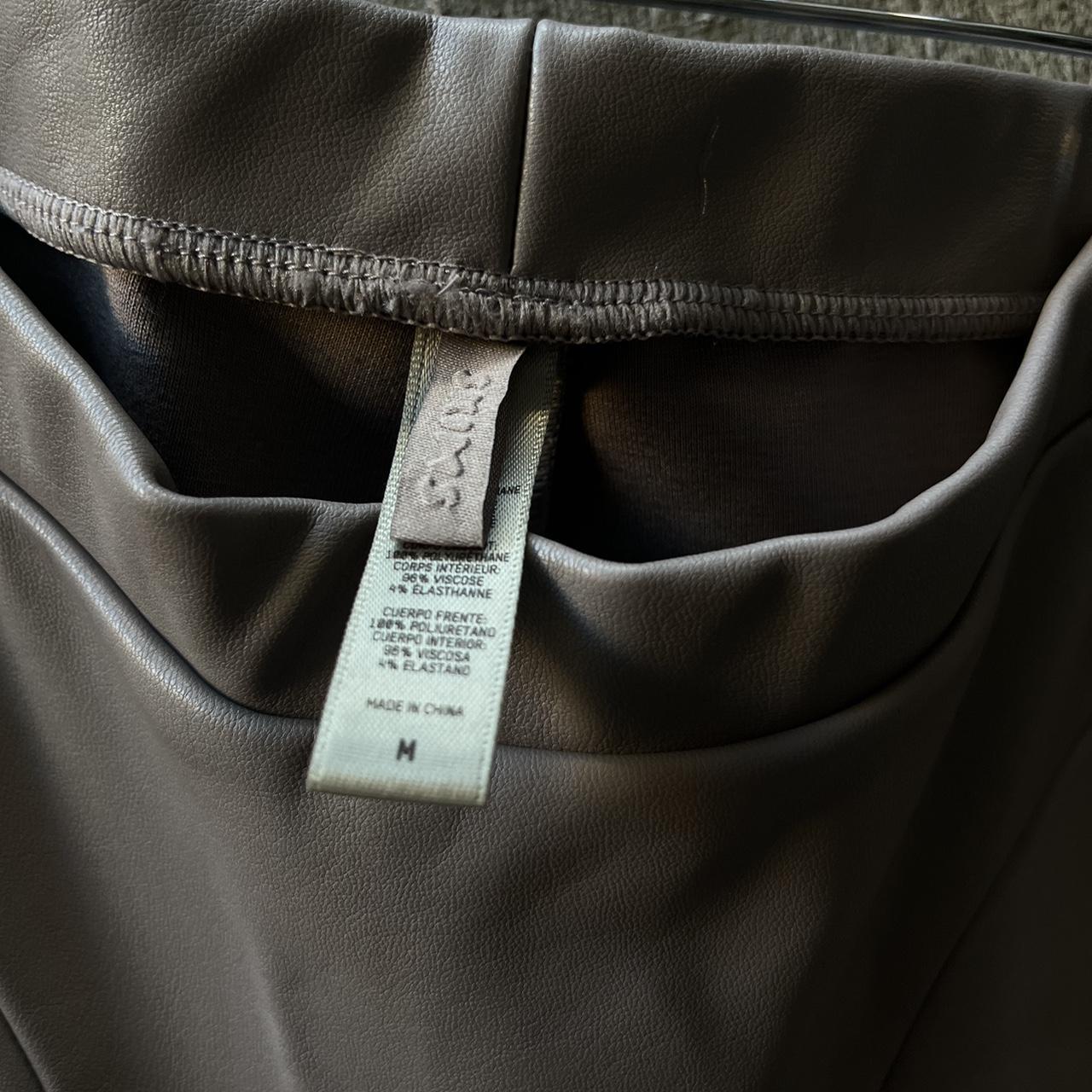 ** SLATE GREY SKIMS PLEATHER PANTS** Never... - Depop