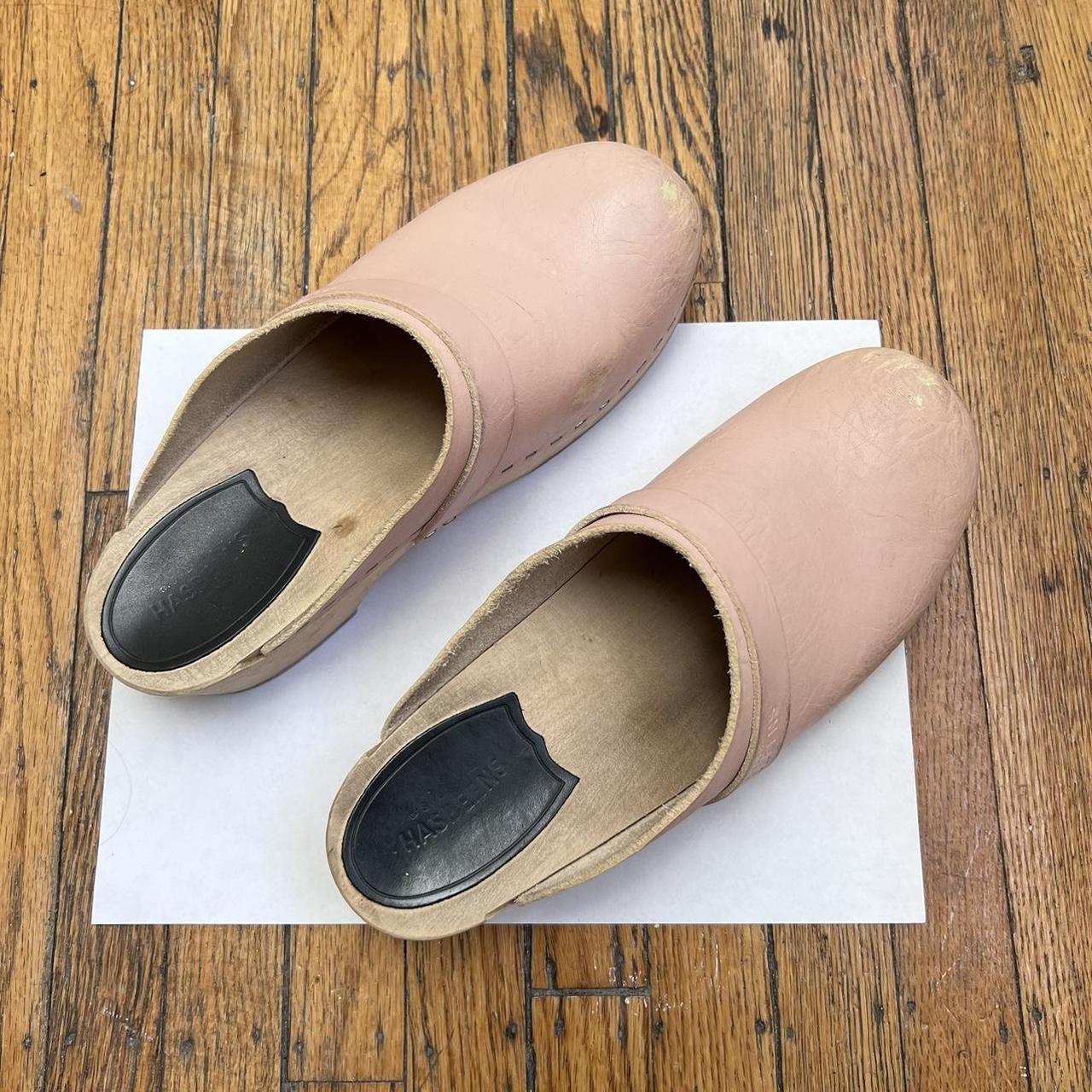 Swedish Hasbeens Pink Clogs Size 39 (8.5) Very... | Depop