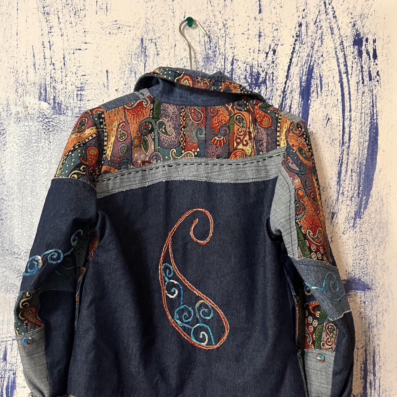 Vintage woman’s embroidered indie jacket Condition... - Depop