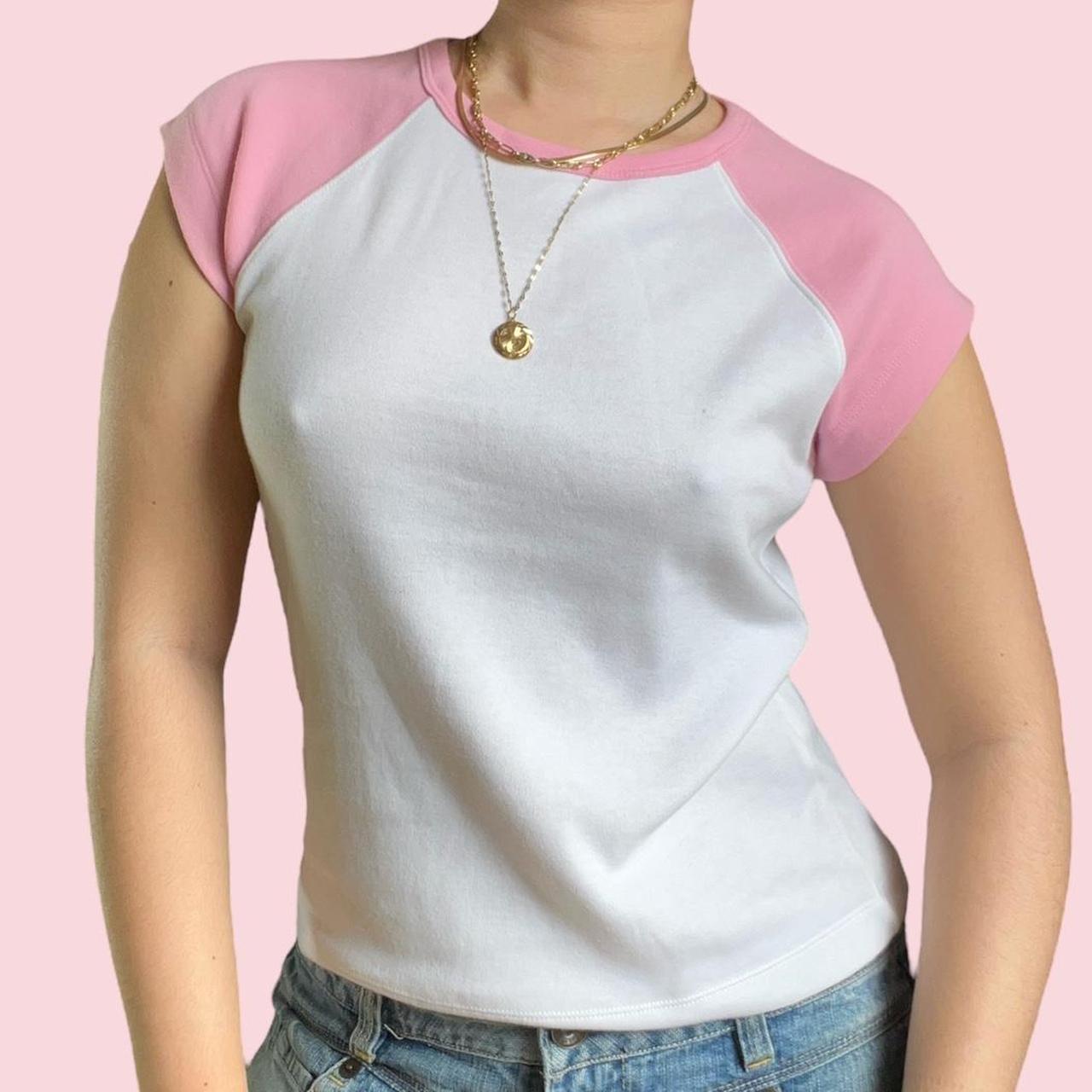 ⭐️ Deadstock Skater Baby Pink Ringer T-shirt ⭐️ The... - Depop