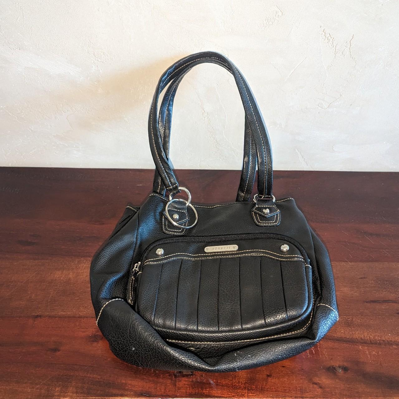 Black Leather Rosetti Purse In good condition, some... - Depop