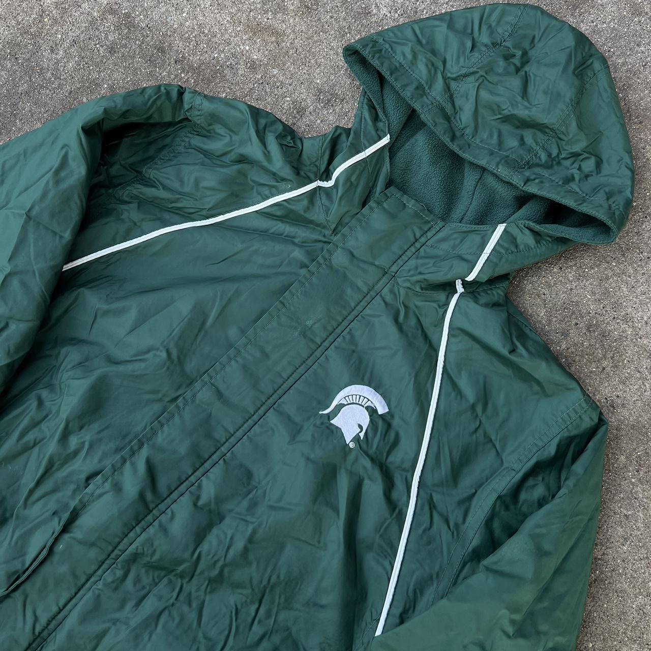 Vintage Michigan State Windbreaker jacket great... - Depop