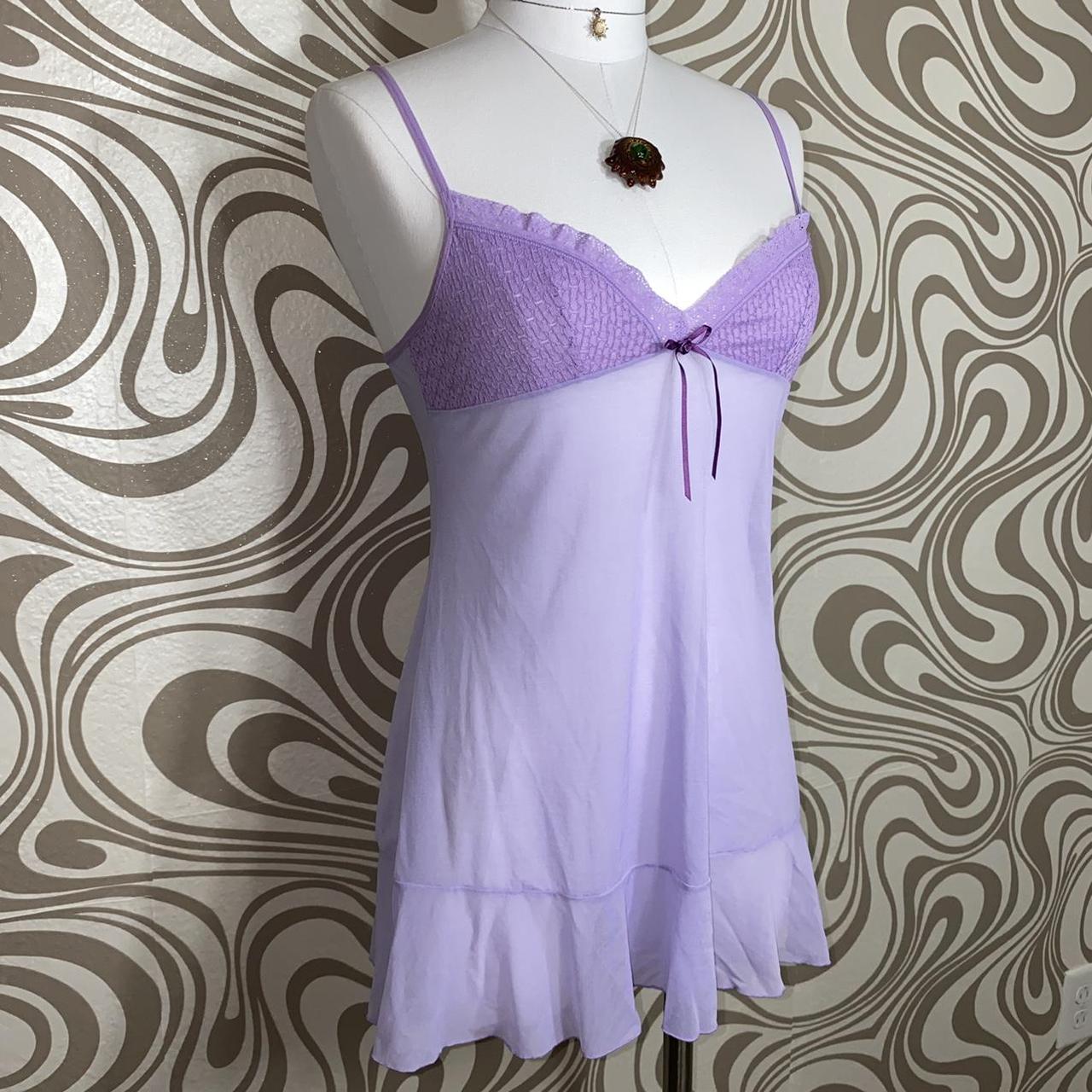 Victorias Secret Lilac Lace Detailed Teddy Slip Depop