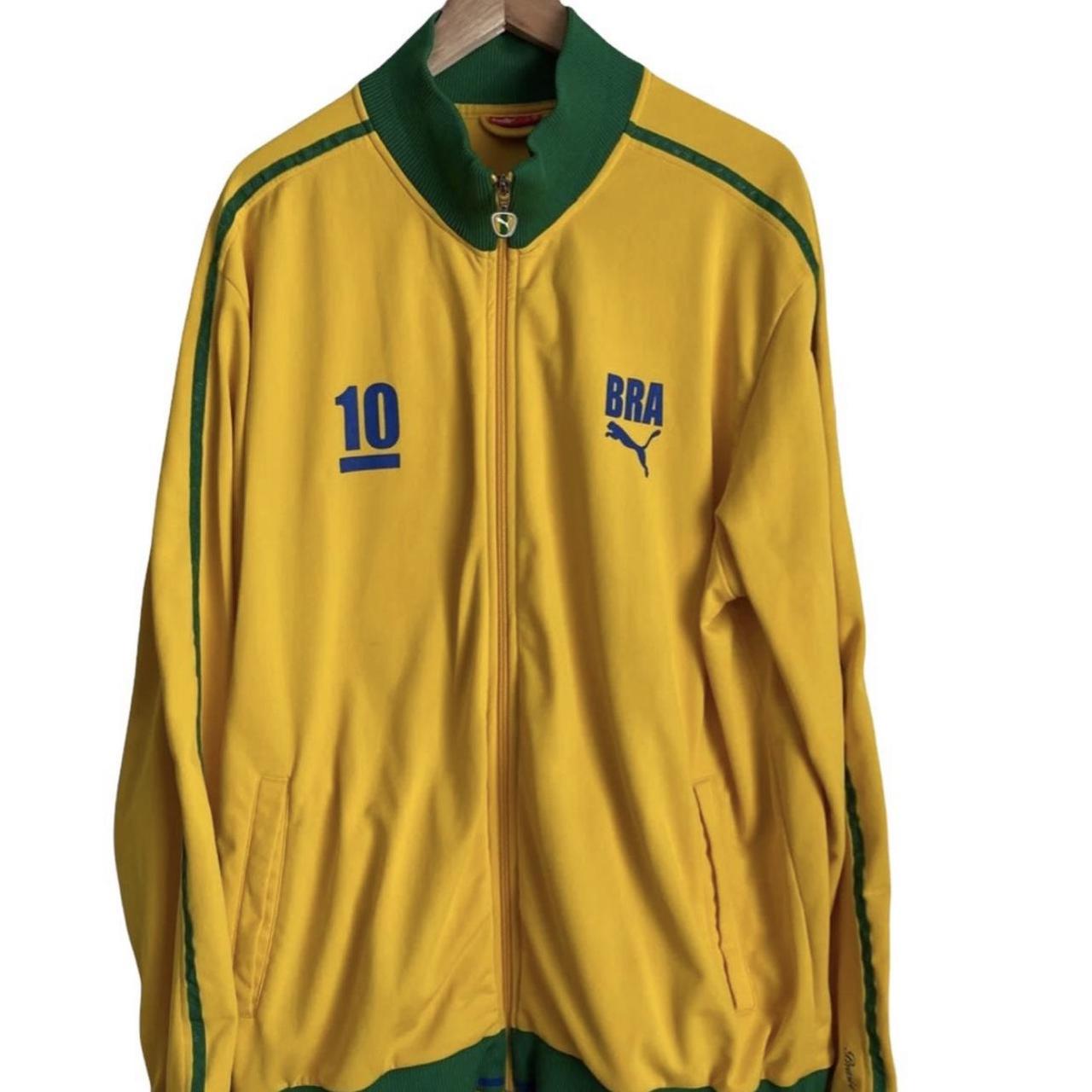 Puma Brazil Neymar Jr. zip up sweater size 2XL... - Depop