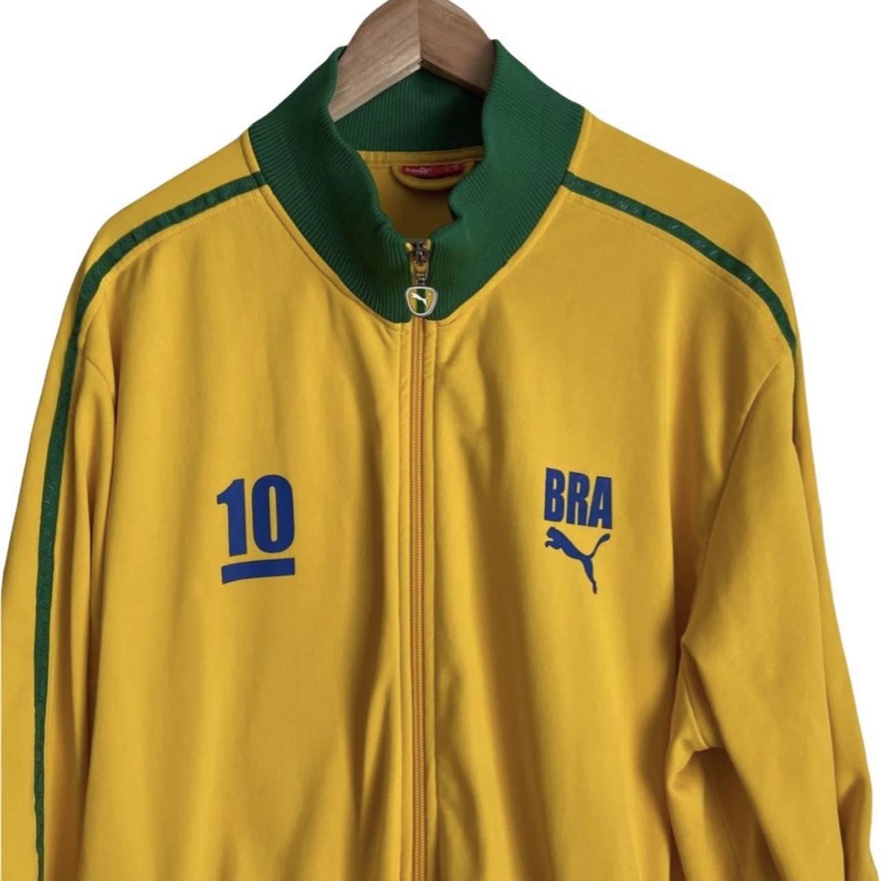 Puma Brazil Neymar Jr. zip up sweater size 2XL... - Depop