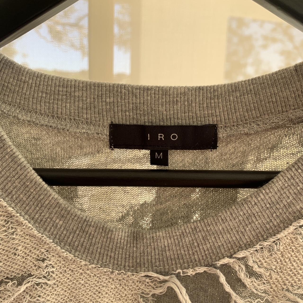 IRO Distressed Grey Jumper Size M Excellent... - Depop