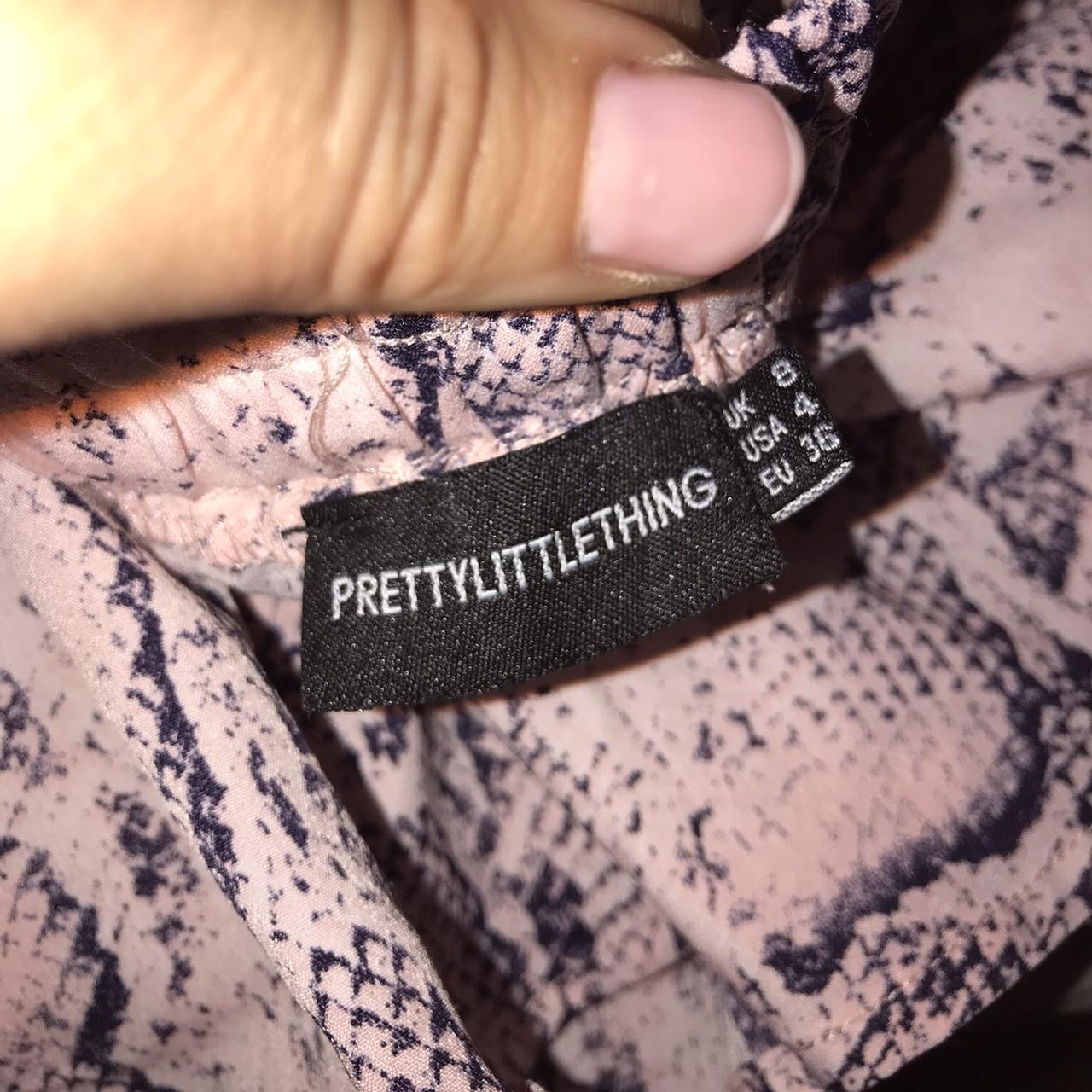 Womens pretty snake print skort only worn once uk... - Depop