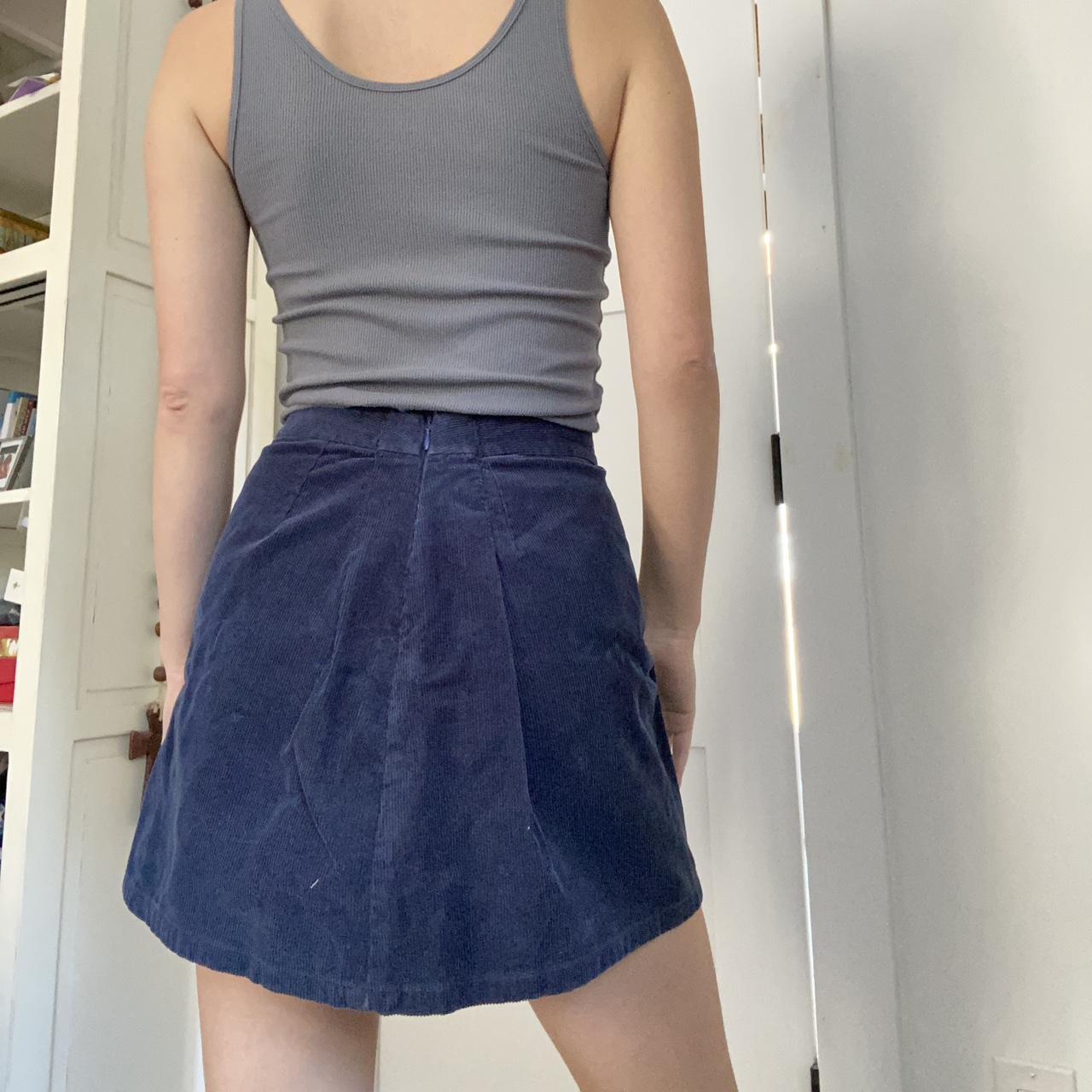 Navy blue corduroy mini skirt from Boden. I had... - Depop