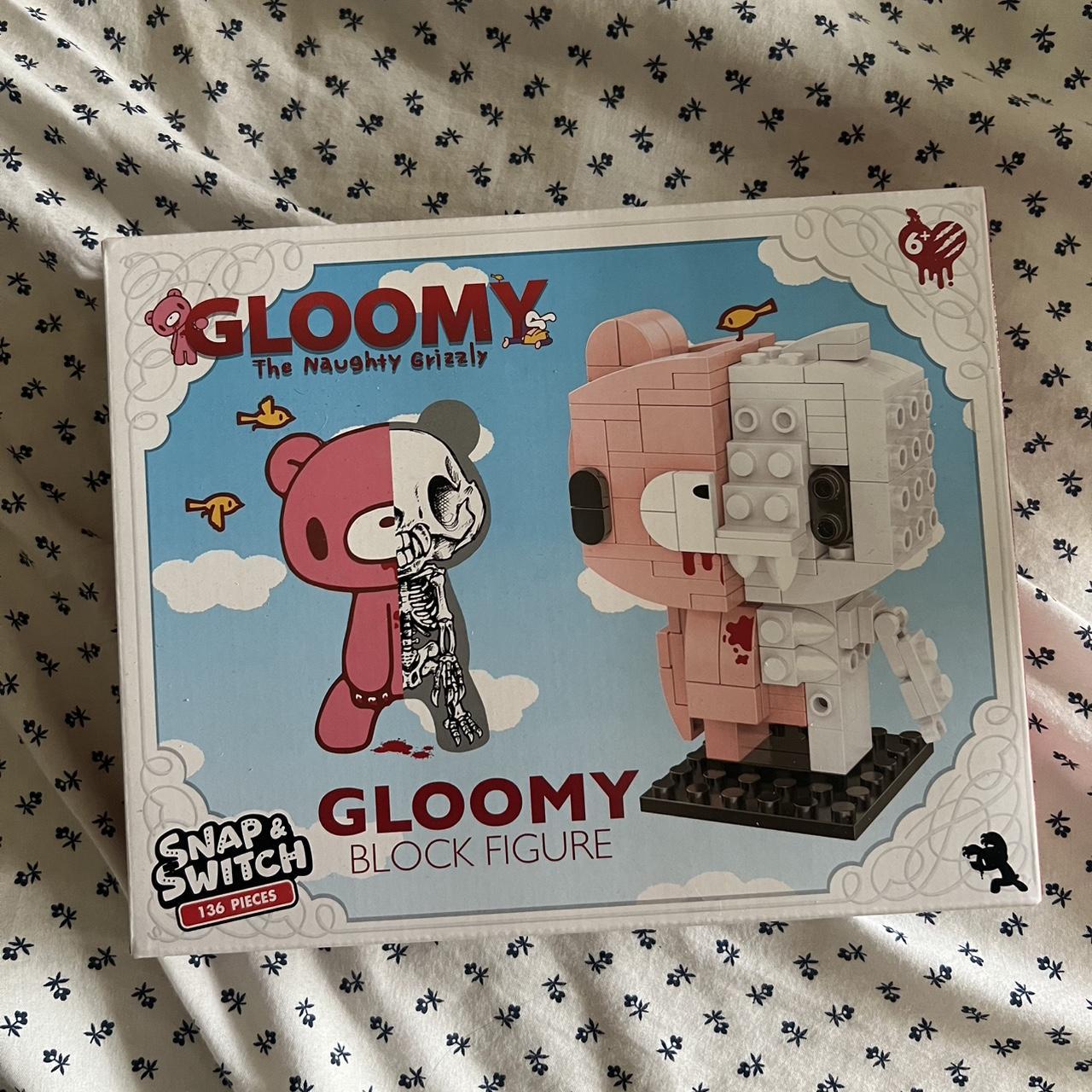 Gloomy Bear half skeleton Block Figure ☆⋆｡𖦹°‧★... - Depop