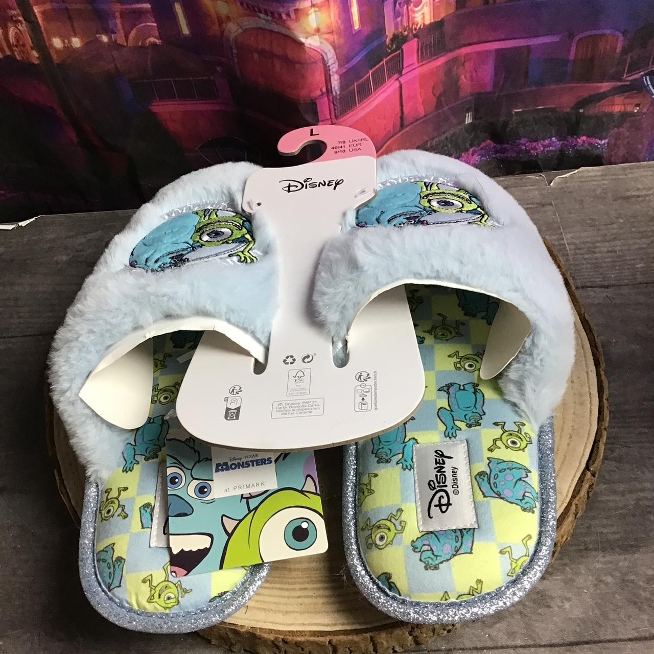 Disney Primark Monsters Inc. slippers size Large... - Depop