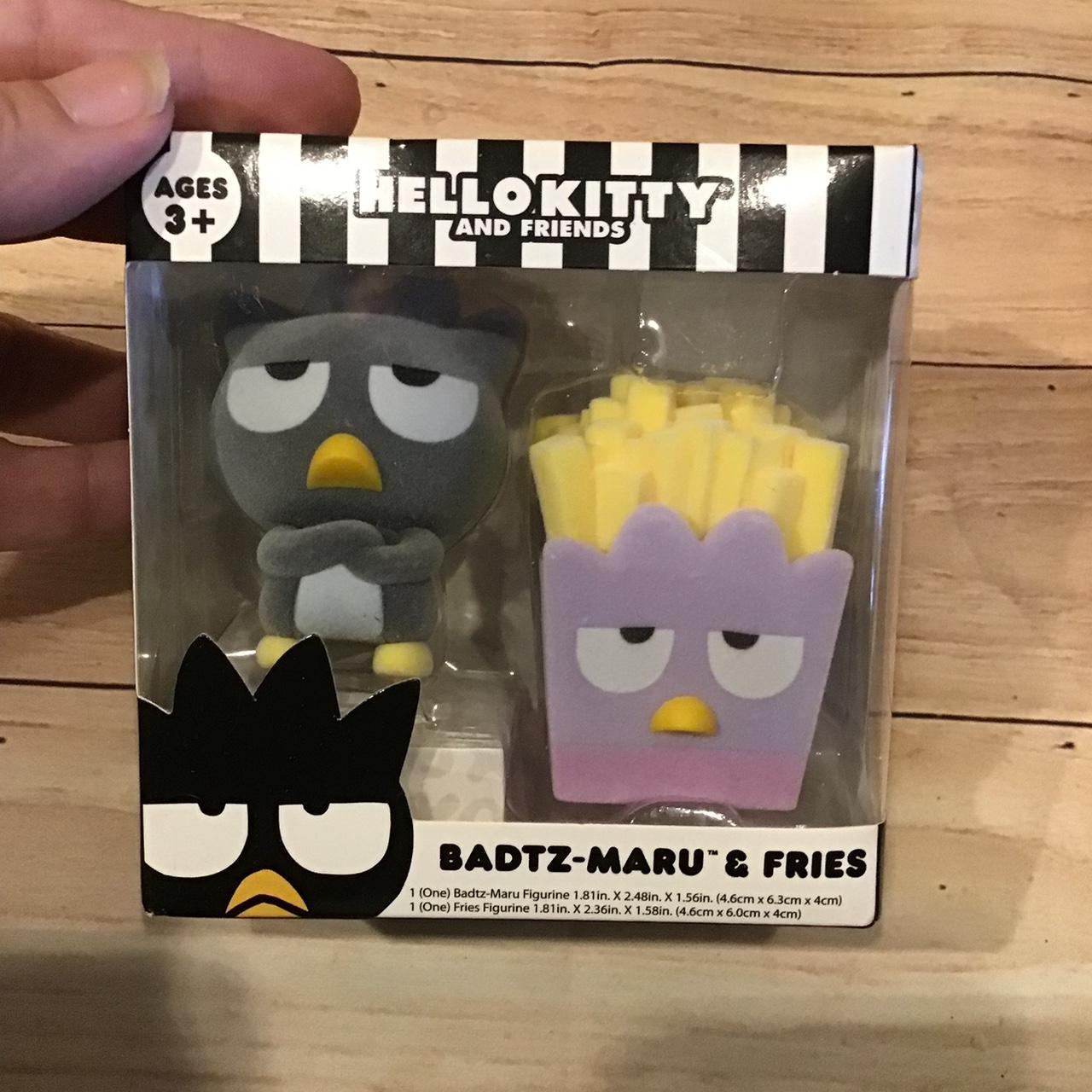 Hello Kitty Sanrio badtz- Maru & fries figure... | Depop