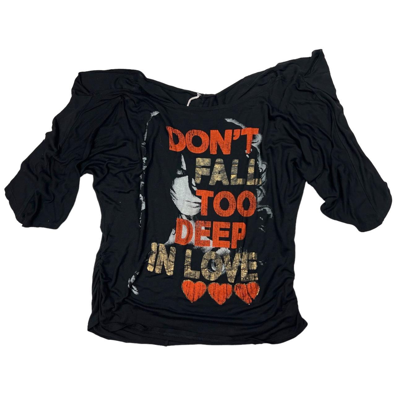 DON'T FALL TOO DEEP TEE Ultra slouchy and soft off... - Depop