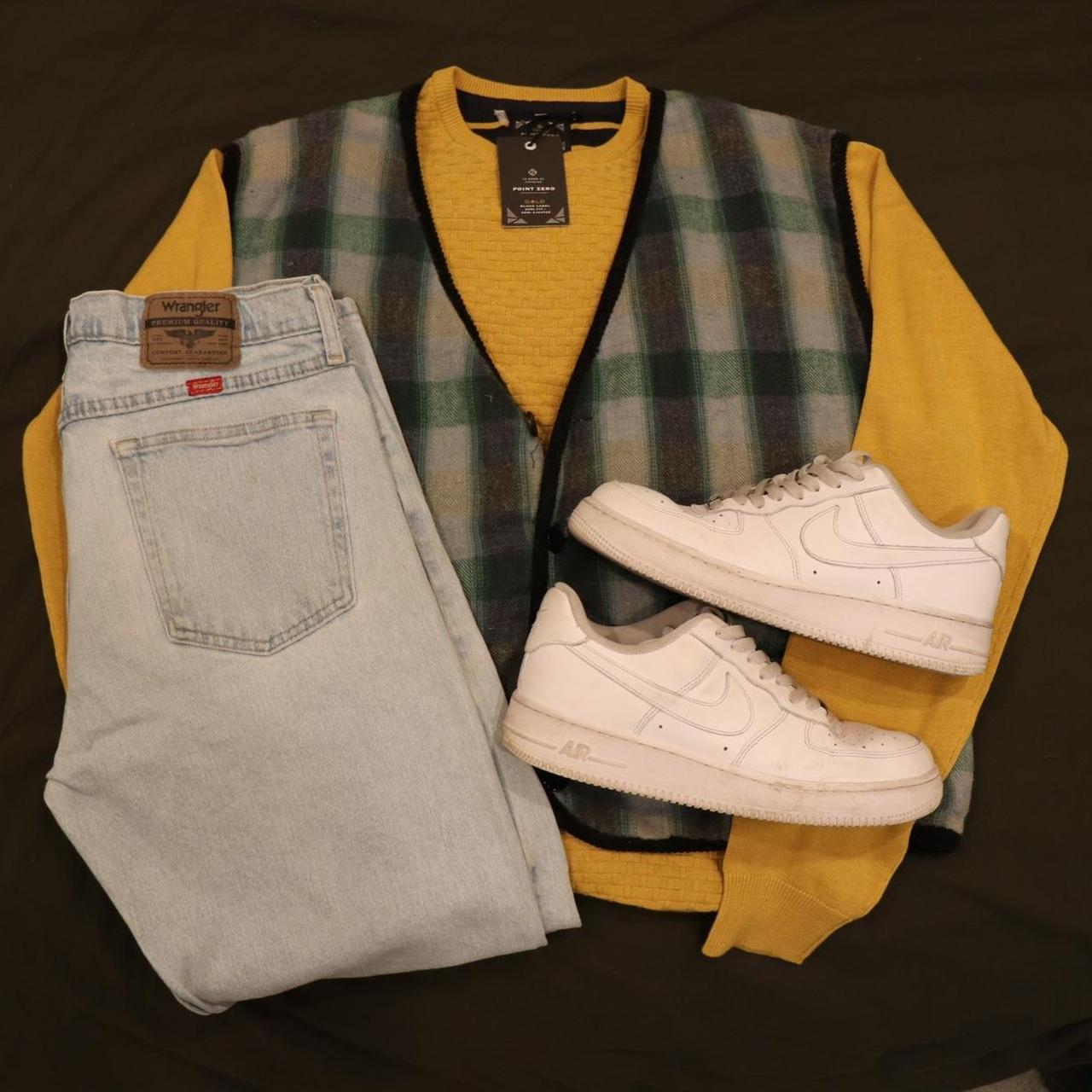 Yellow y2k long sleeve // perfect layering piece //... - Depop