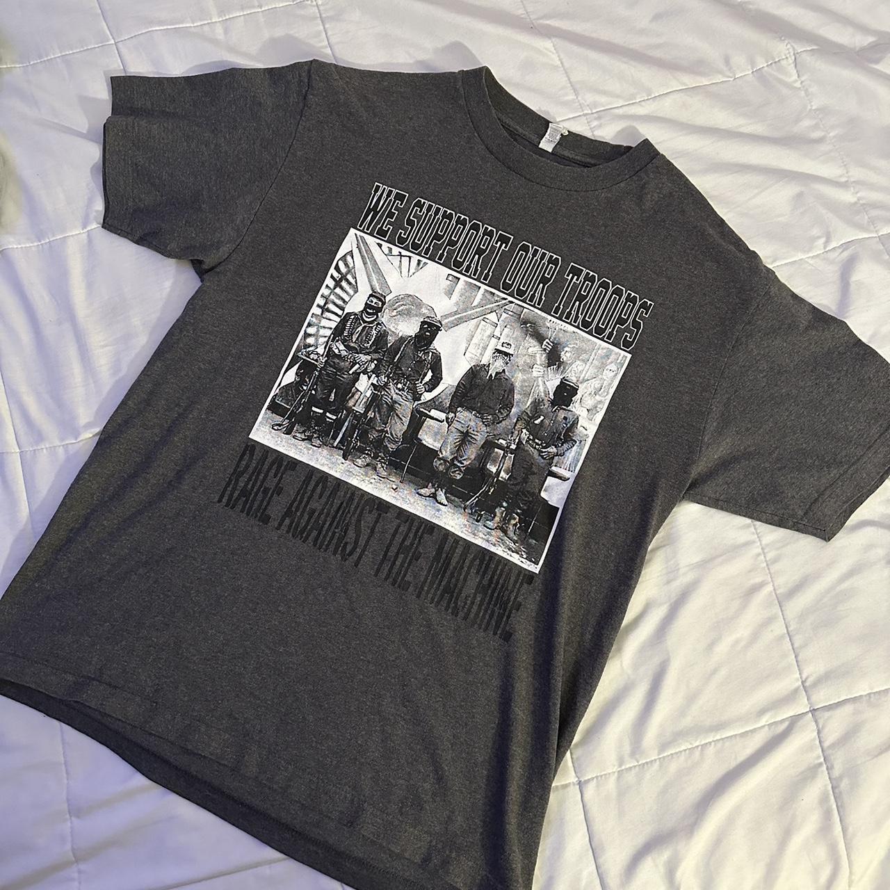 L RAGE AGAINST THE MACHINE TEE -In great condition,... - Depop