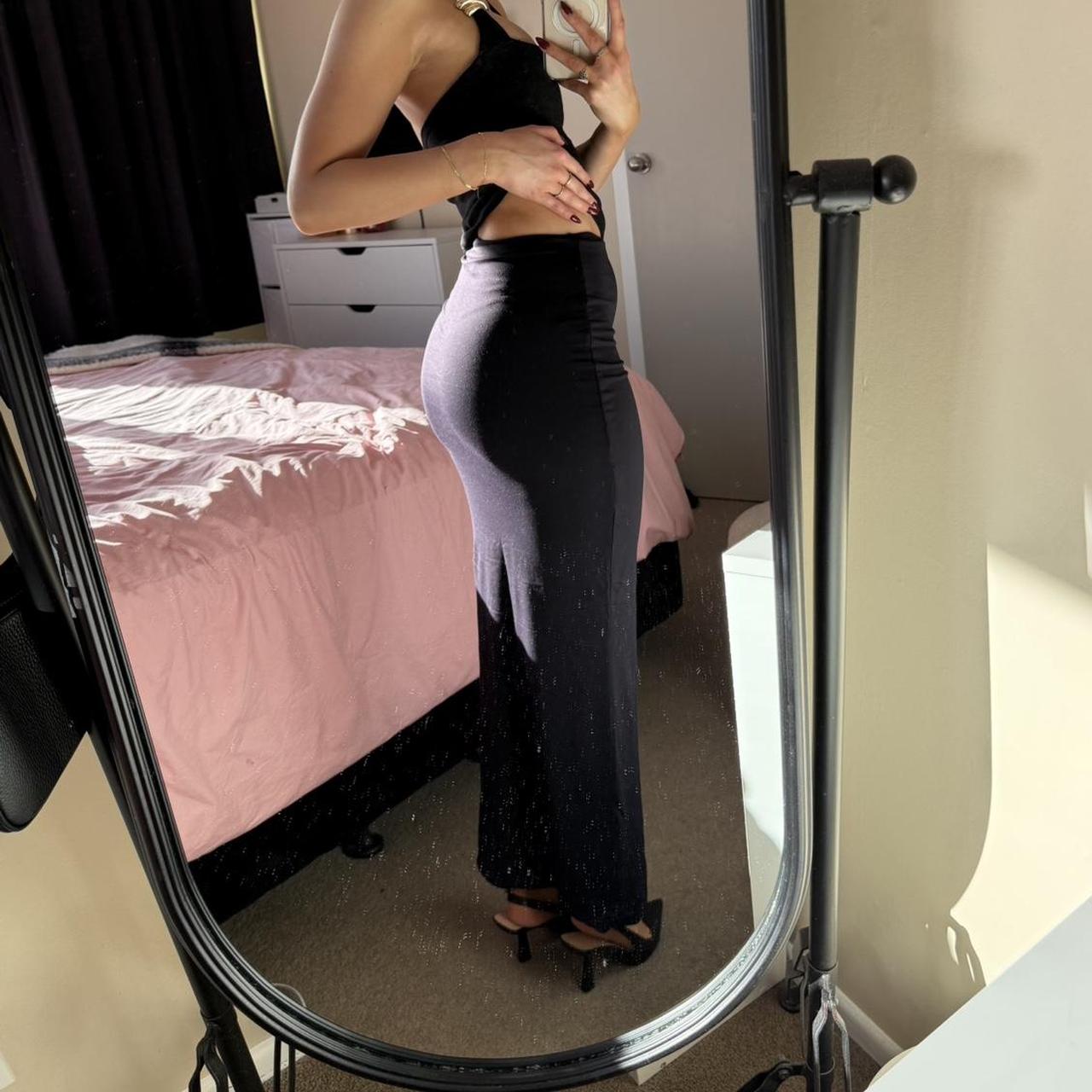 Glassons black supersoft maxi skirt in size xs | Depop