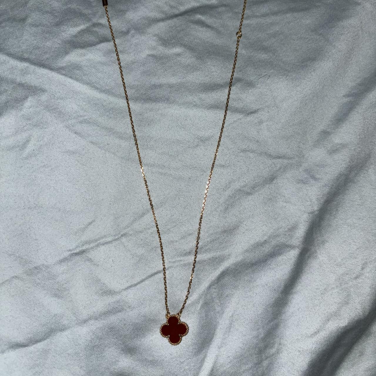 REAL van cleef single motif necklace. Not fake like... | Depop