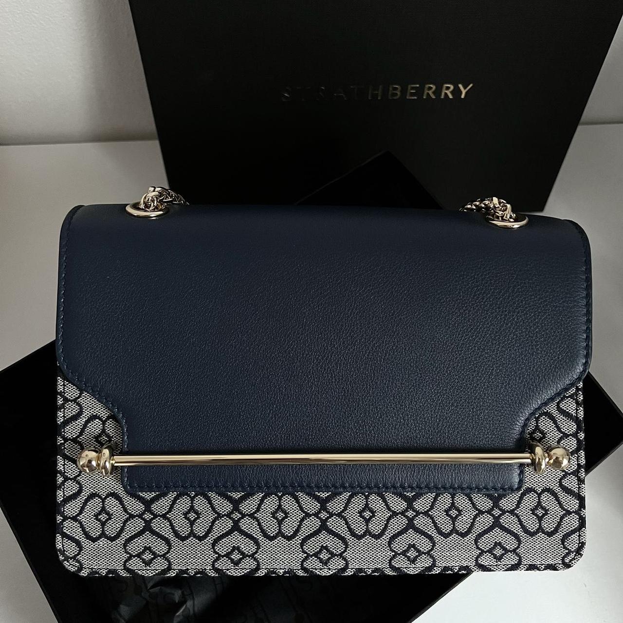 Strathberry East/West In Monogram Jacquard / Leather... - Depop