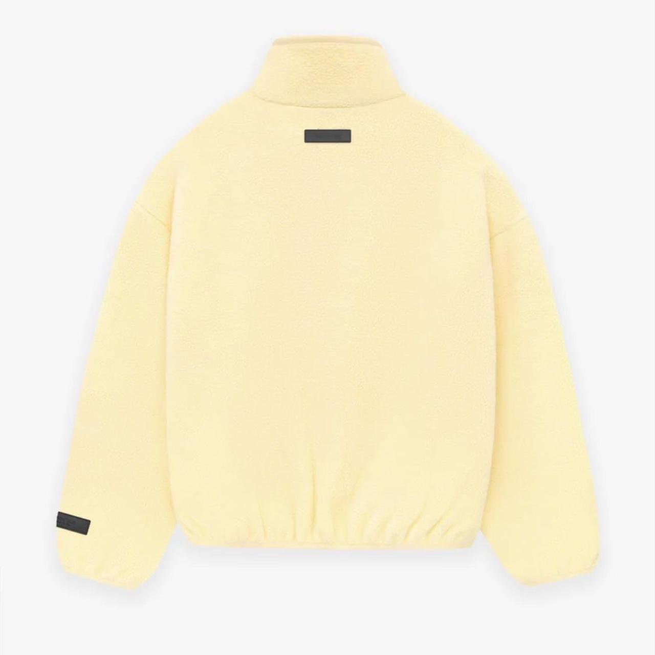 Fear of god essentials Garden yellow fleece half... - Depop